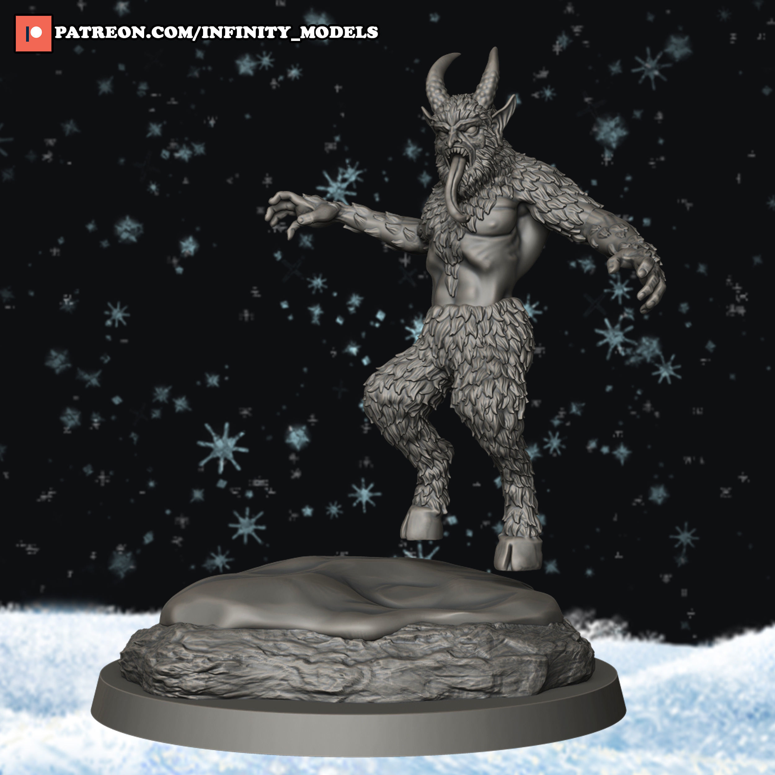Krampus - Tabletop Miniature 3D model 3D printable | CGTrader