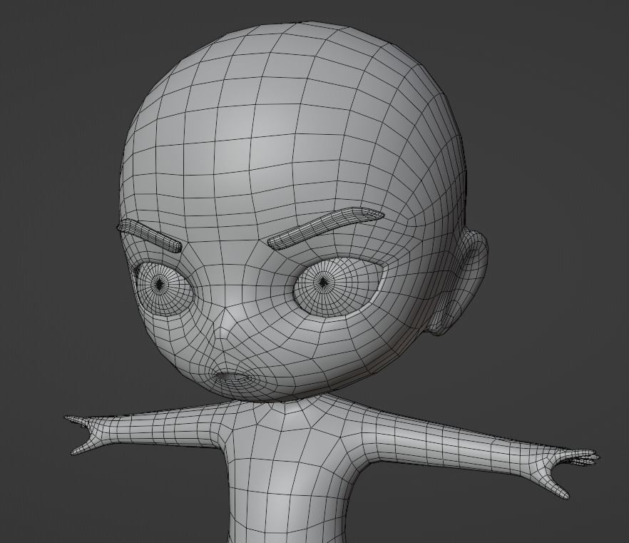 3D model Chibi 3d - base model VR / AR / low-poly | CGTrader
