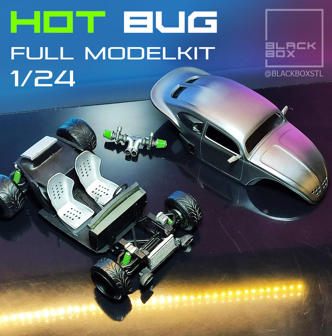 HOT BUG 1-24 FULL MODELKIT 3D model 3D printable | CGTrader