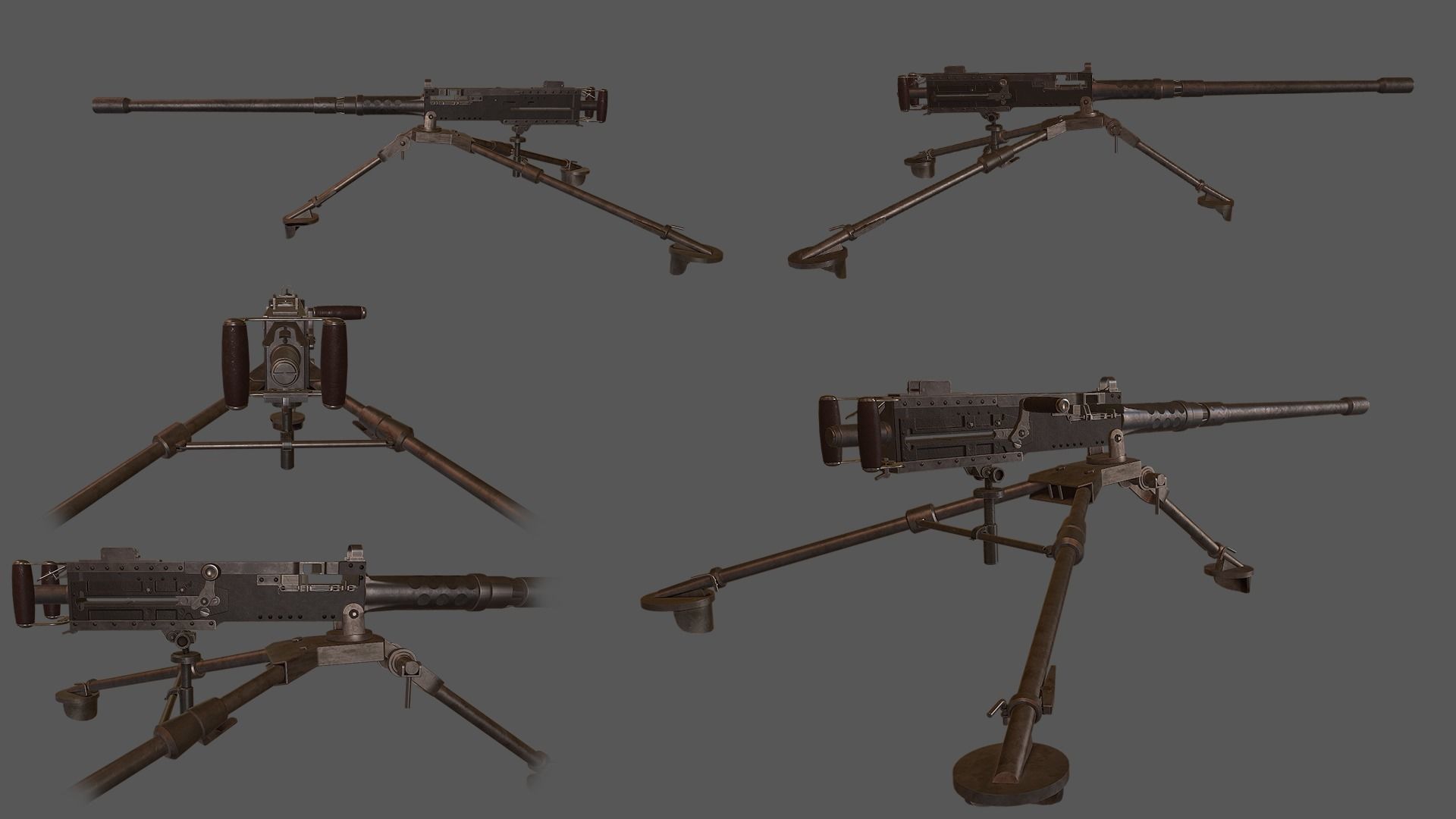3D model 50 Cal - Game Ready Model VR / AR / low-poly | CGTrader