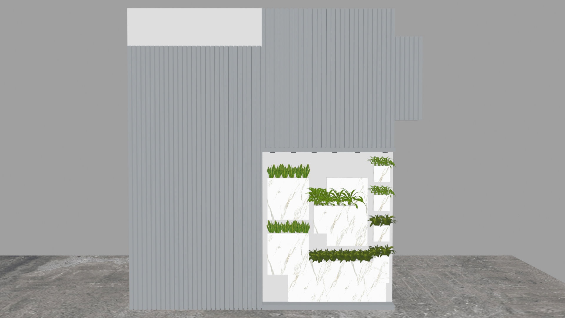Green Wall - Plants partition -Indoor plant-plant stand wall 3D model ...