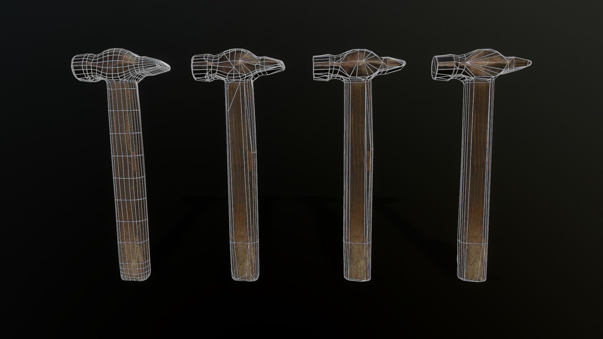 3D model 3D Scan Hammer 03 made in USSR VR / AR / low-poly | CGTrader