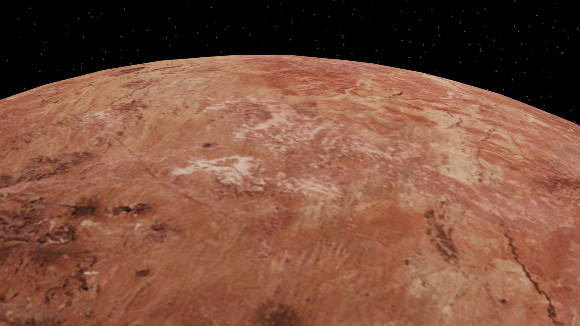 3D model MakeMake dwarf-planet textured 3d model VR / AR / low-poly ...