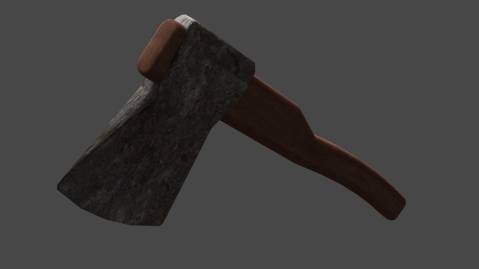 3D model Low Poly Old Axe PBR-model Low-poly 3D model VR / AR / low ...