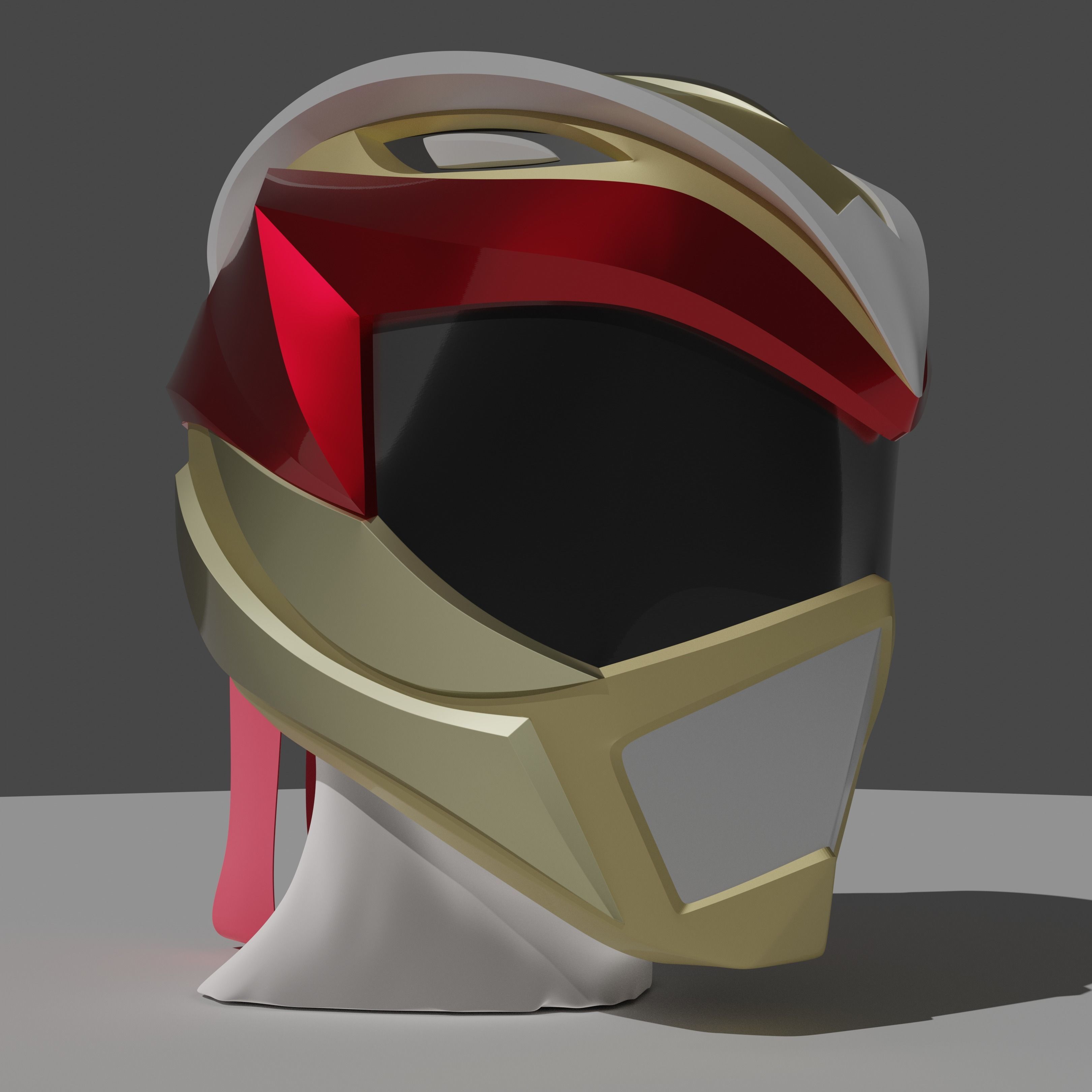 Ryu Ranger Inspired Helmet 3D model 3D printable | CGTrader
