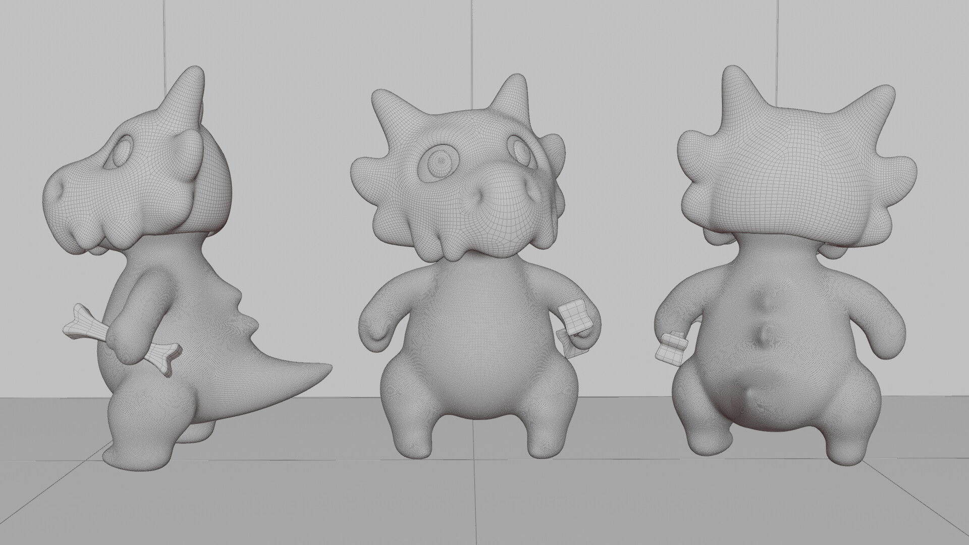 3D model Cubone Pokemon 3D VR / AR / low-poly | CGTrader