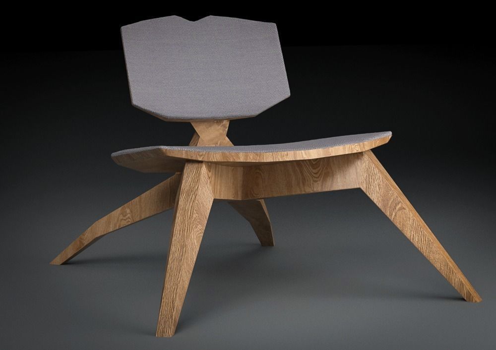spider lounge chair 3D model | CGTrader