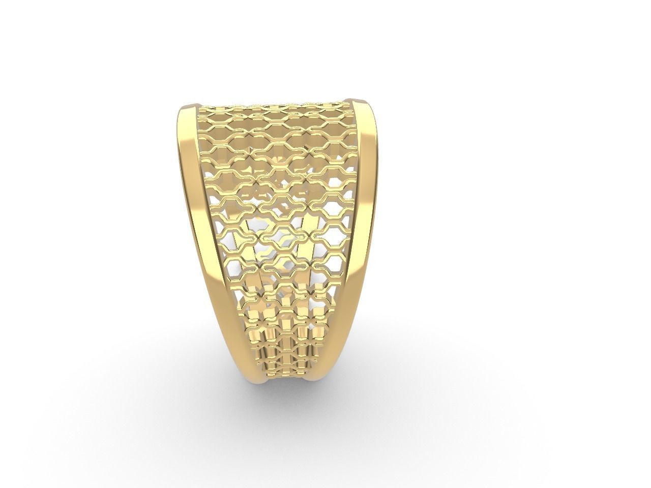 geometric jaali pattern ring stl files verified 3D model 3D printable ...