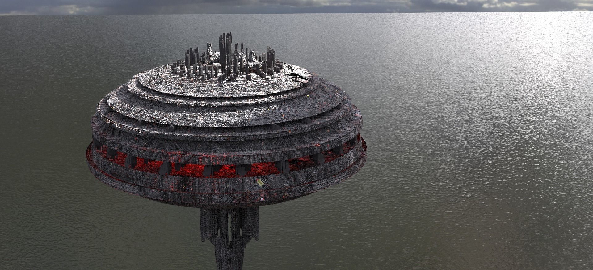 Space station port base 3D model | CGTrader