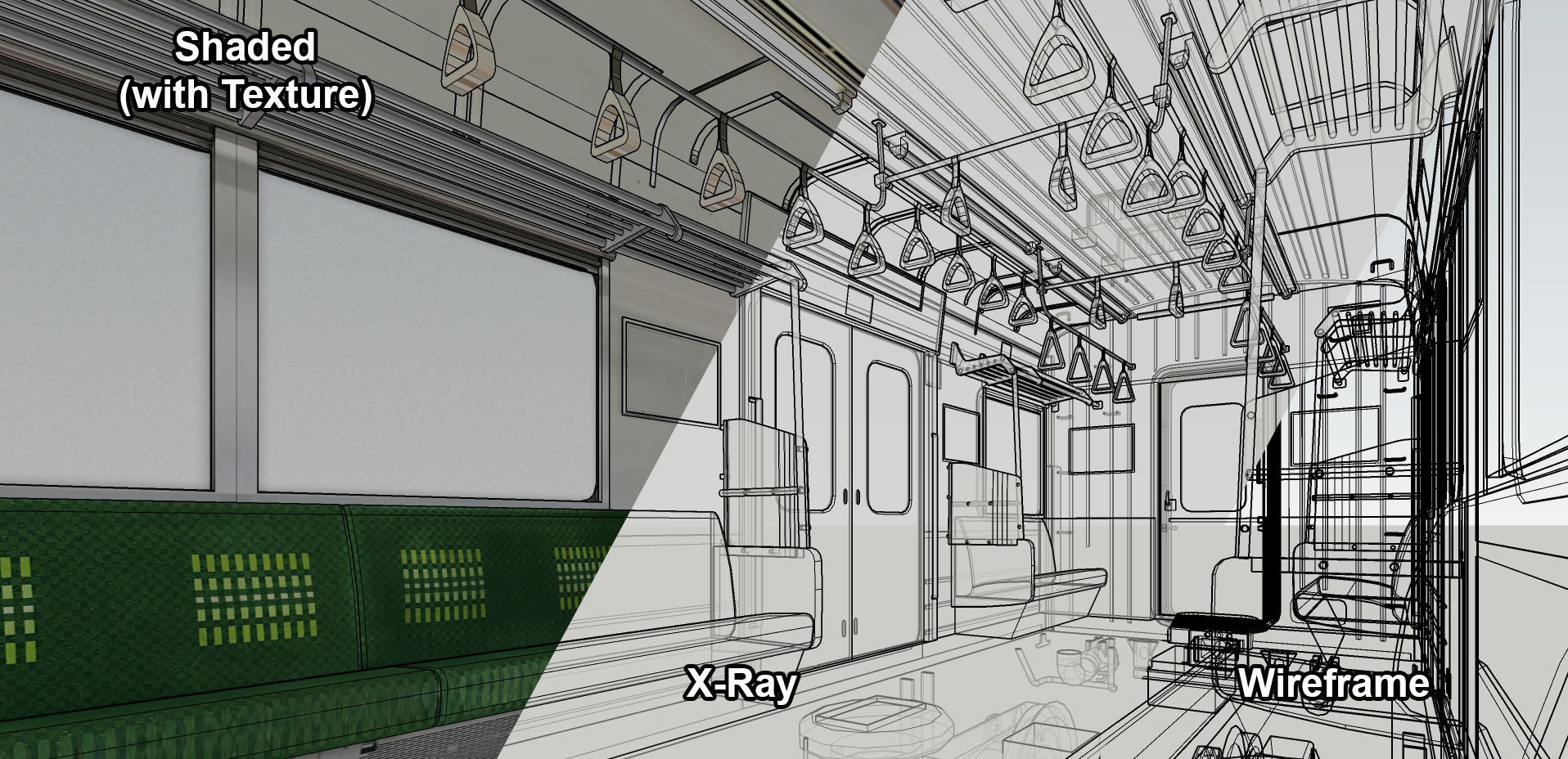 JR 205 Marchen Musashino TRAINCAB ONLY 3D model animated | CGTrader