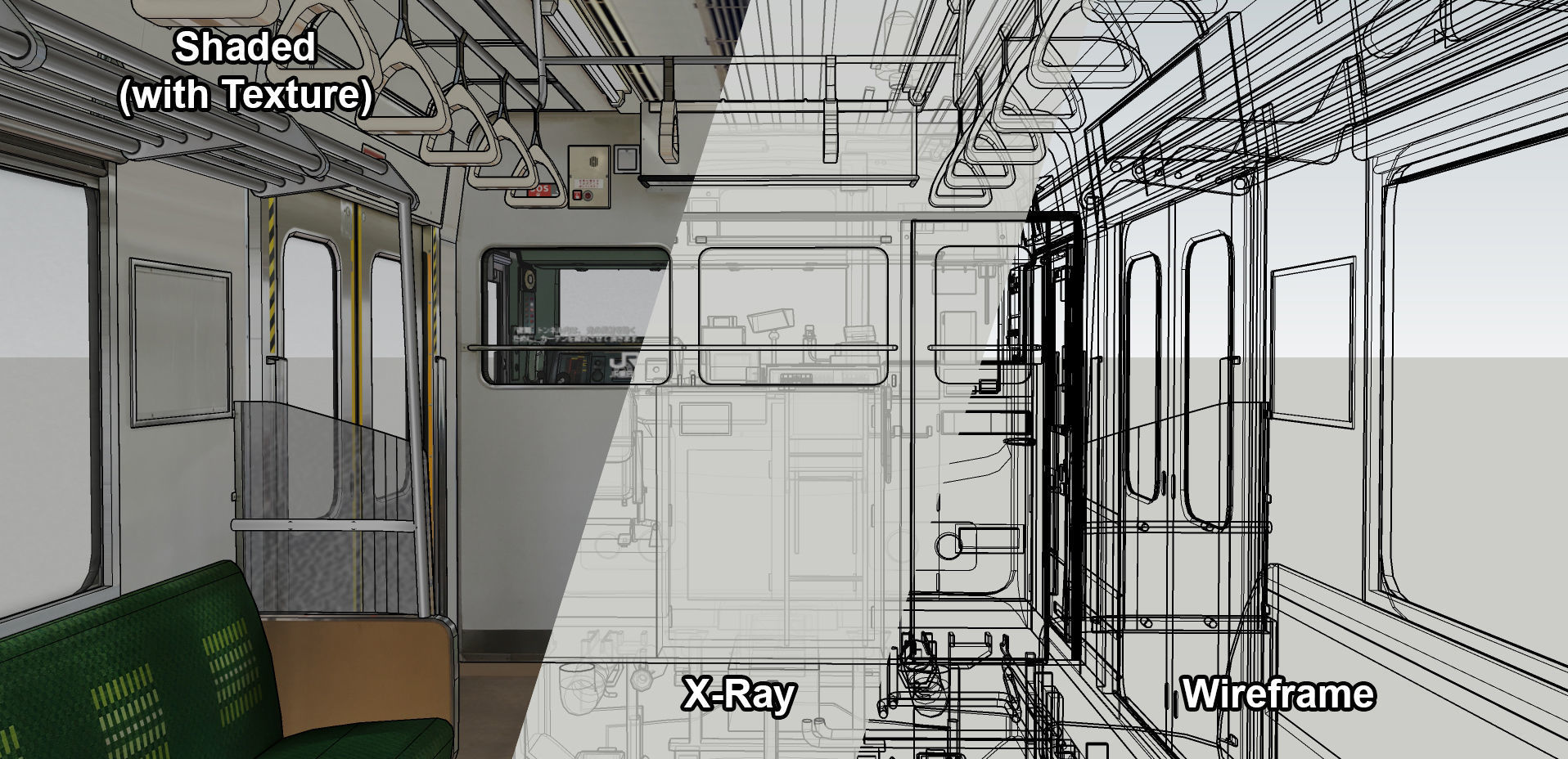 JR 205 Marchen Musashino TRAINCAB ONLY 3D model animated | CGTrader