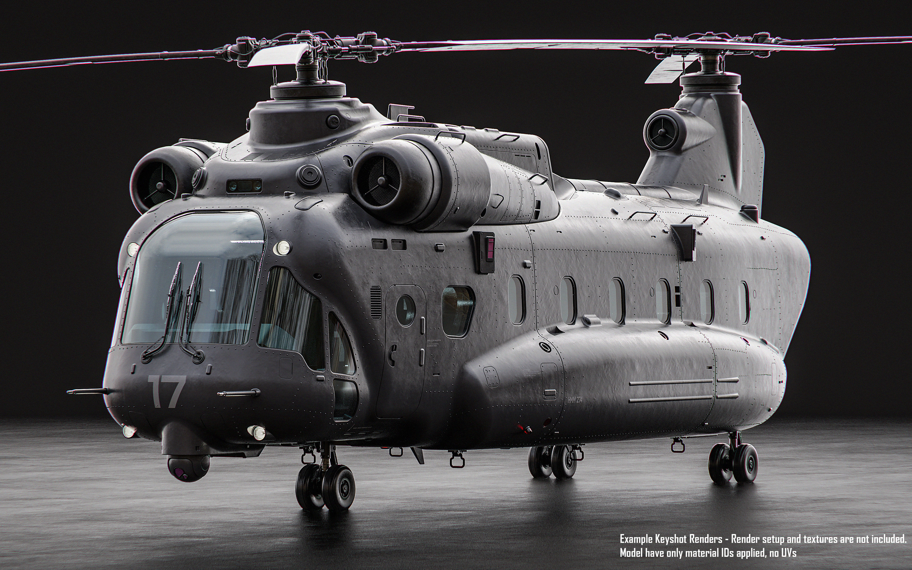 Sci Fi Cargo Helicopter 3D model | CGTrader