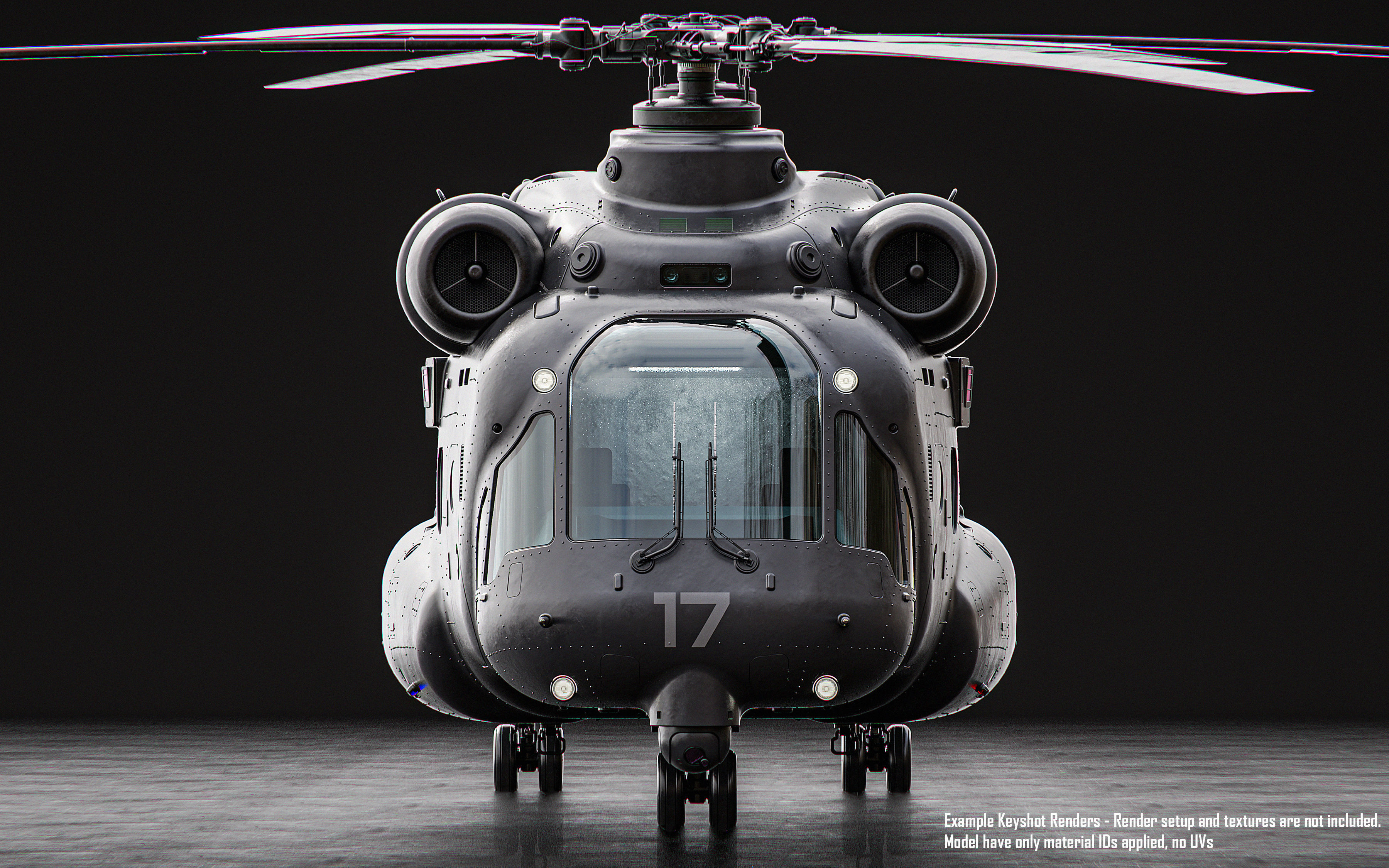 Sci Fi Cargo Helicopter 3D model | CGTrader