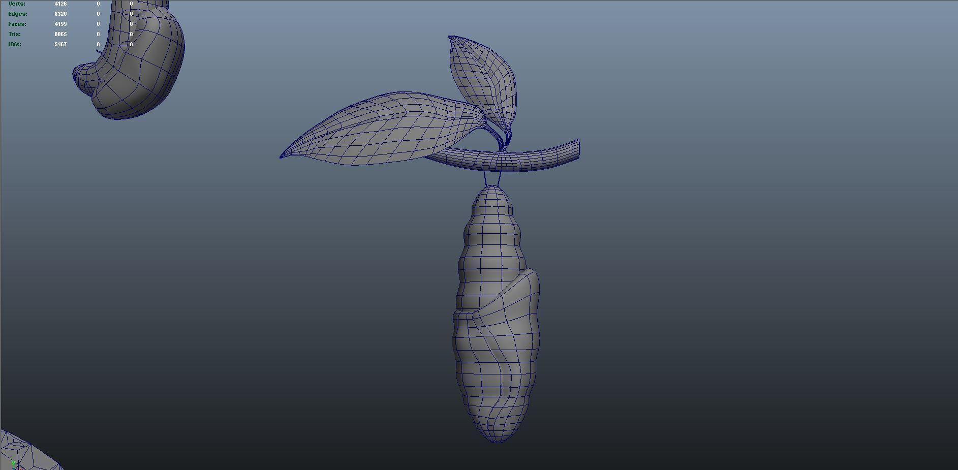 butterfly life cycle anatomy 3D model | CGTrader