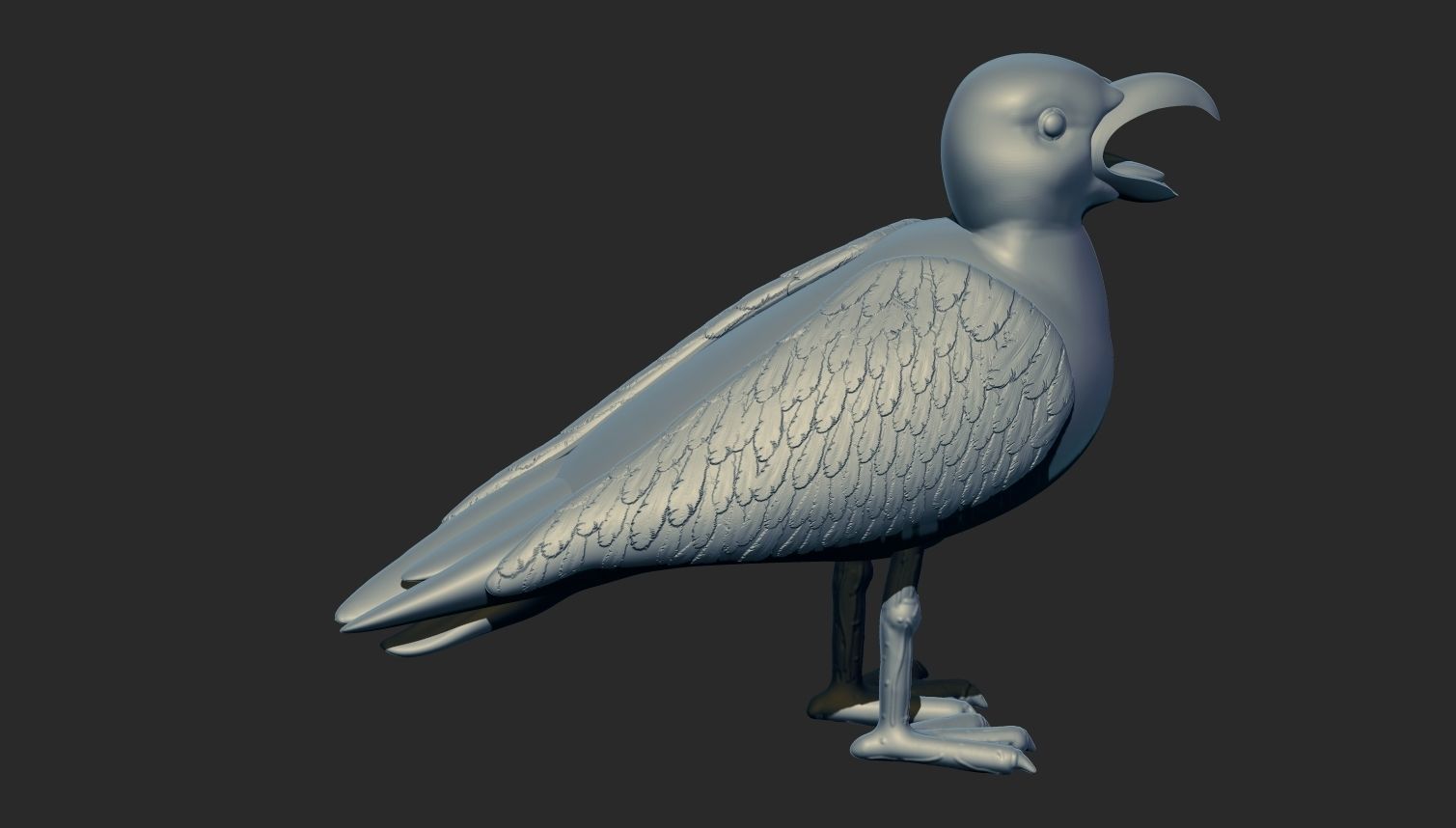 SEGULL BIRD 3D OBJ FREE CONVERT 3D model 3D printable | CGTrader