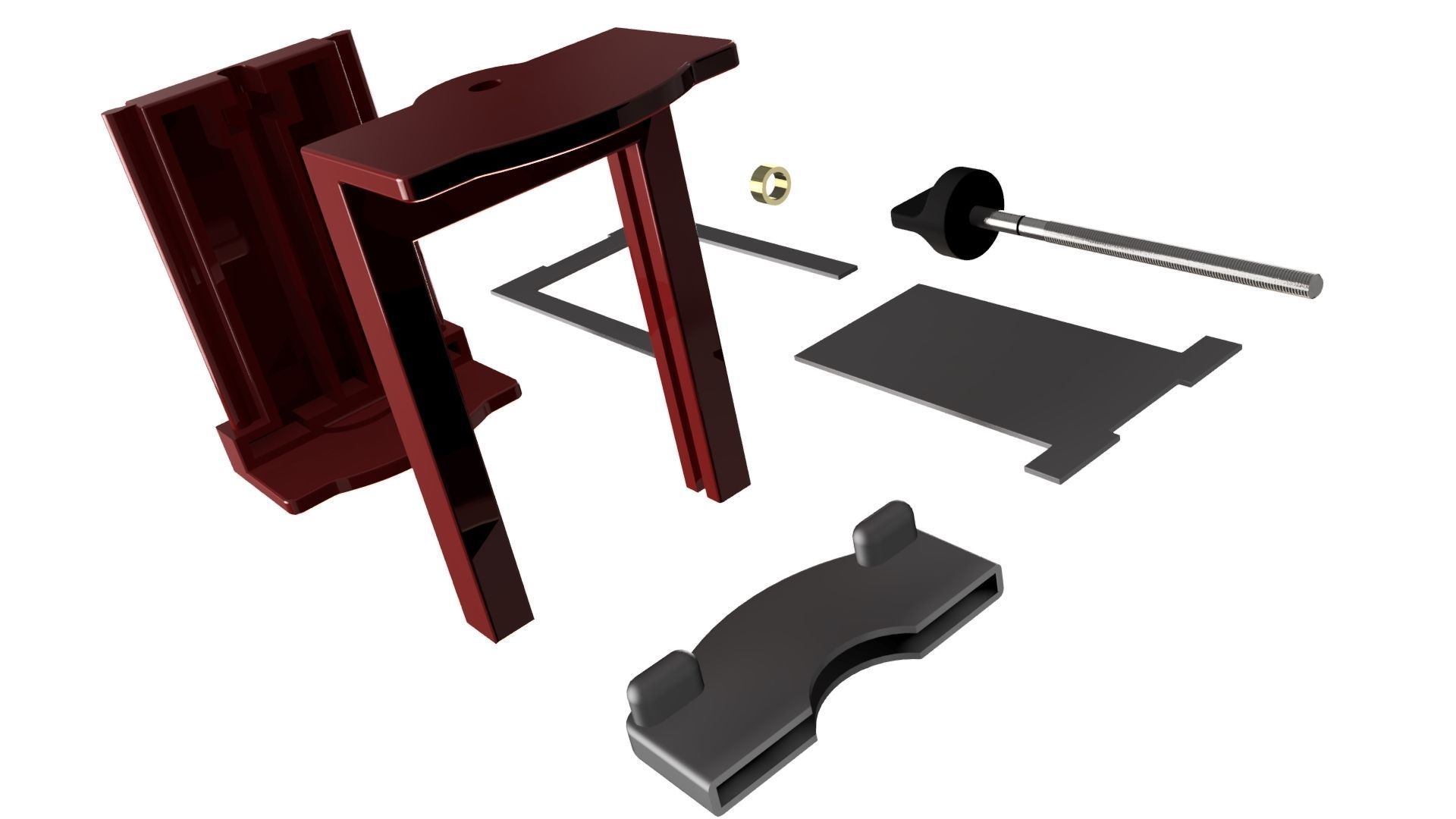 ADJUSTABLE PHONE HOLDER 3D model 3D printable | CGTrader