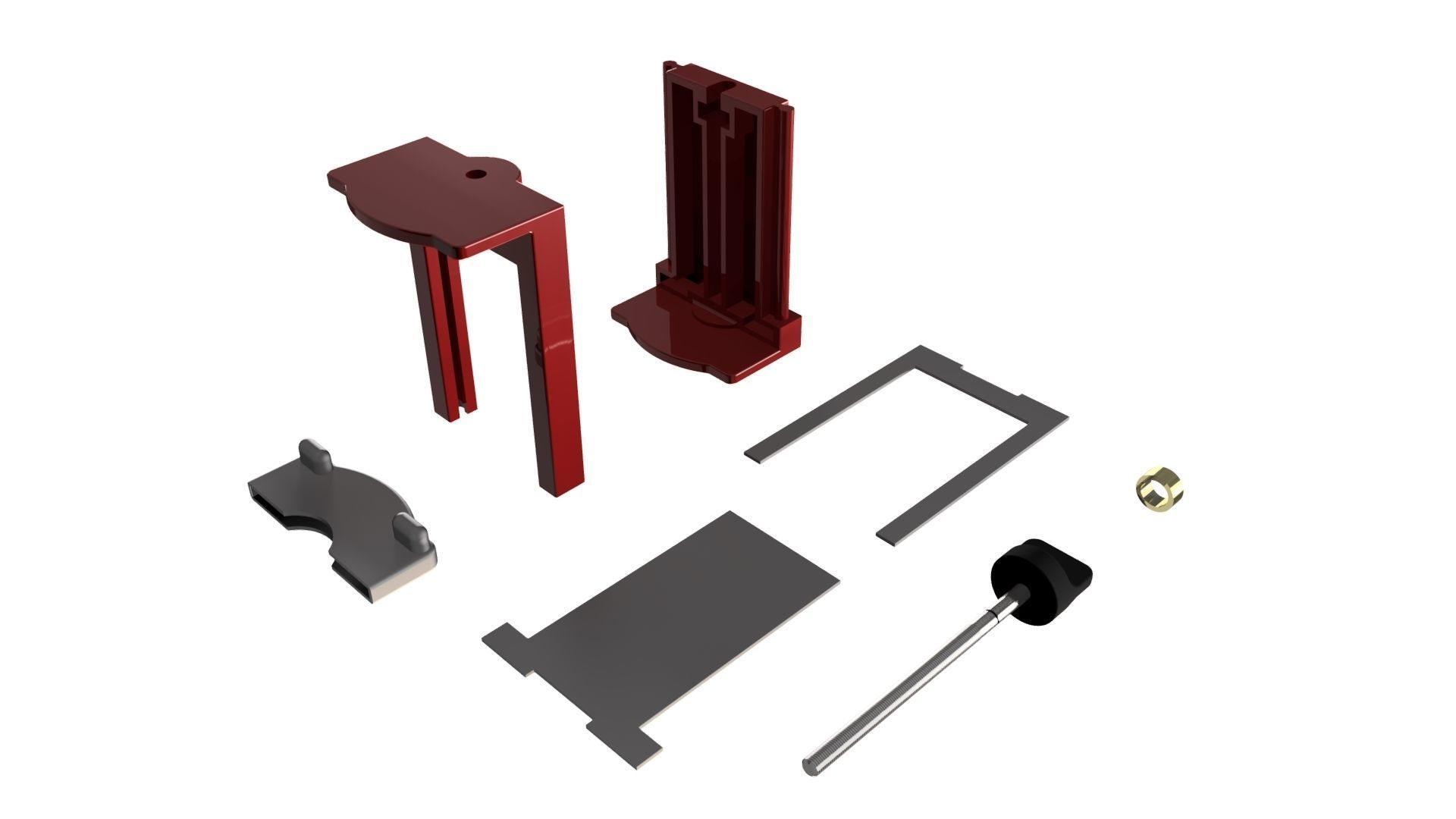 ADJUSTABLE PHONE HOLDER 3D model 3D printable | CGTrader