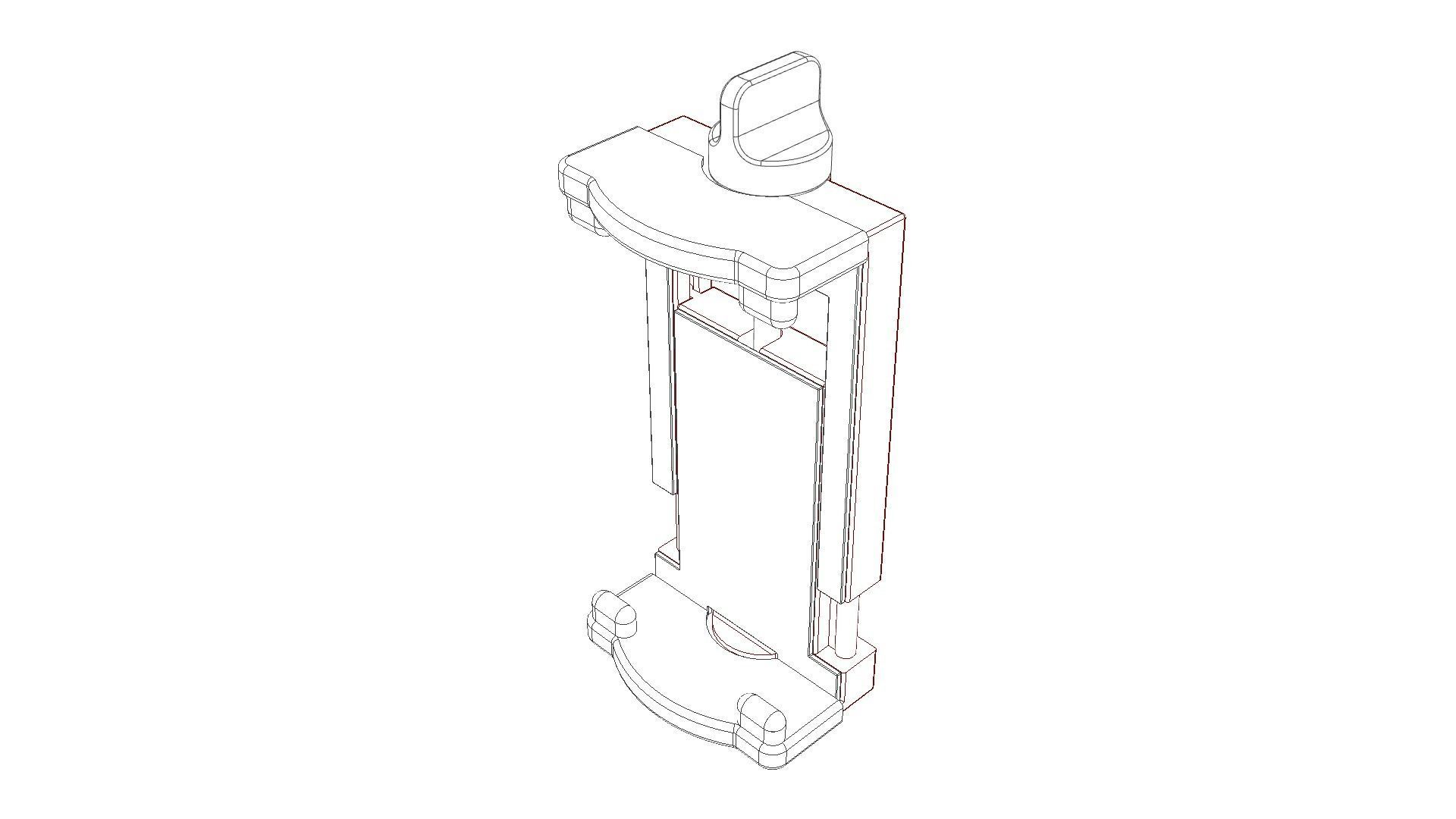 ADJUSTABLE PHONE HOLDER 3D model 3D printable | CGTrader