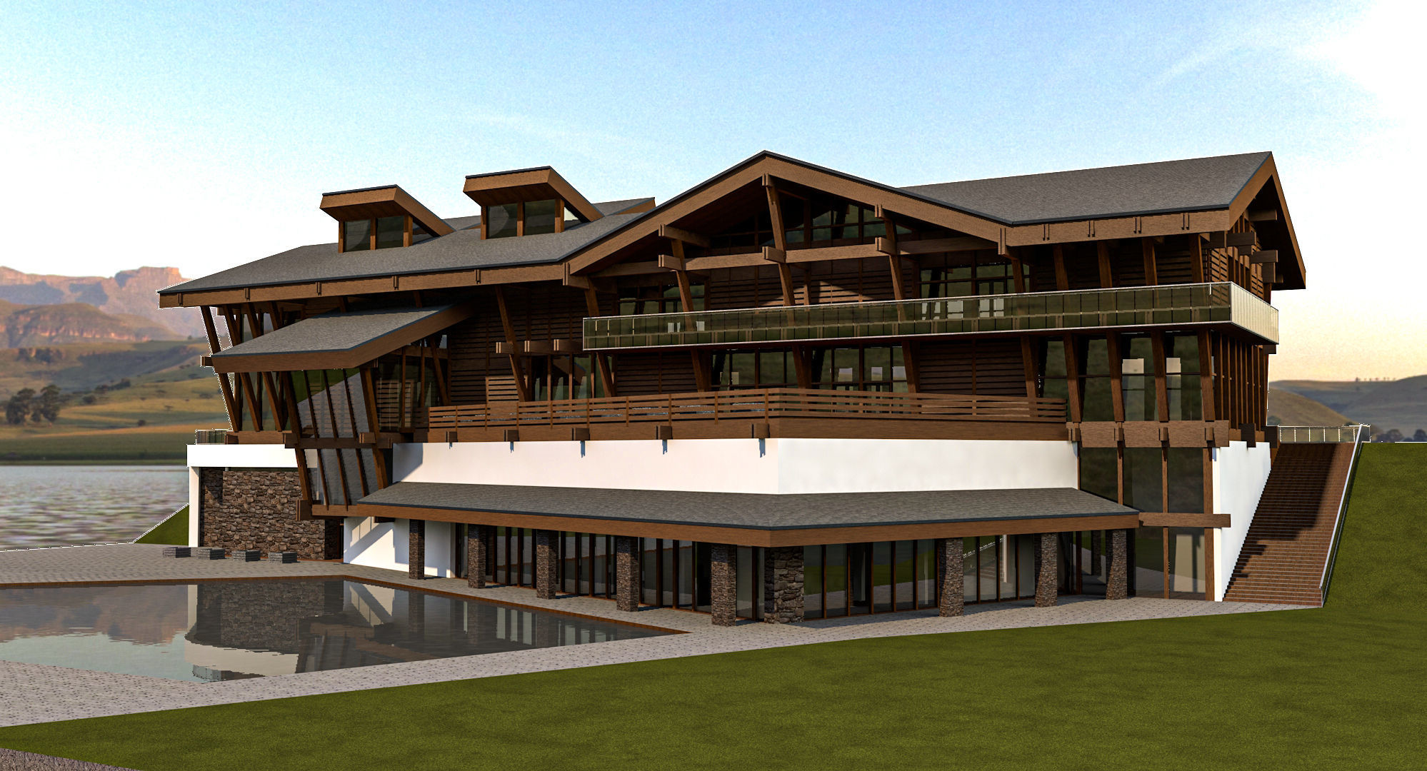 Asian Library Building 3D model | CGTrader