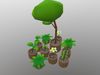 Low Poly Plants tree in middle of field free VR / AR / low-poly 3D ...