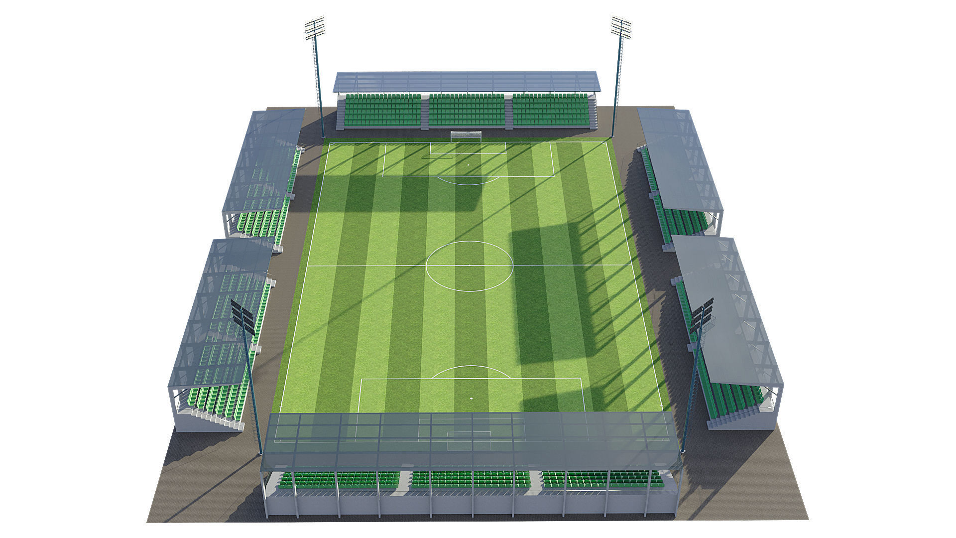 Soccer Football Field 3D model | CGTrader