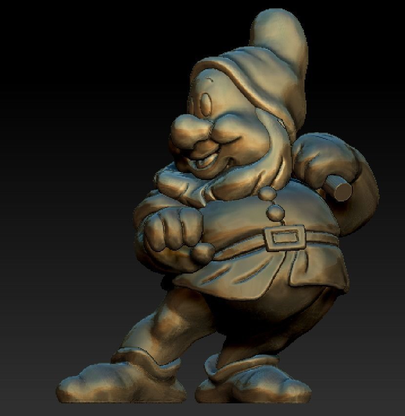 DWARF DOC Snow-white and seven dwarfs 3D model 3D printable | CGTrader