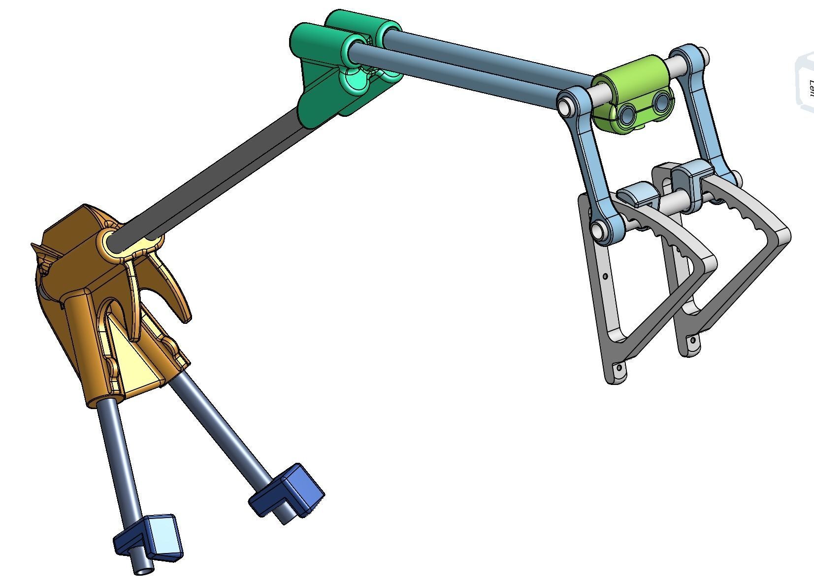 Zero Gravity Reclining Workstation Screen Mount for DXRacer 3D model 3D ...