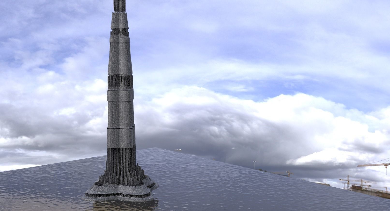Space Skyscraper city tall 3D model | CGTrader