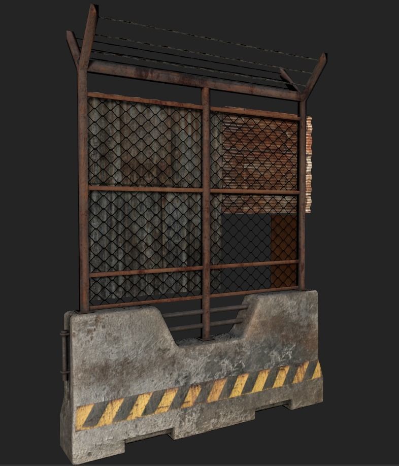 3D model Improvised Barricade Pack VR / AR / low-poly | CGTrader
