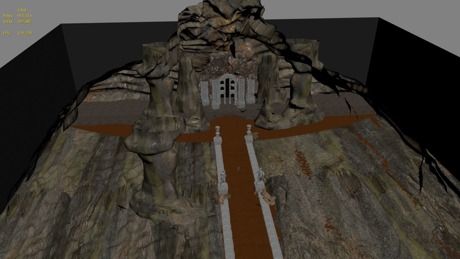 Ancient gates 3D model | CGTrader