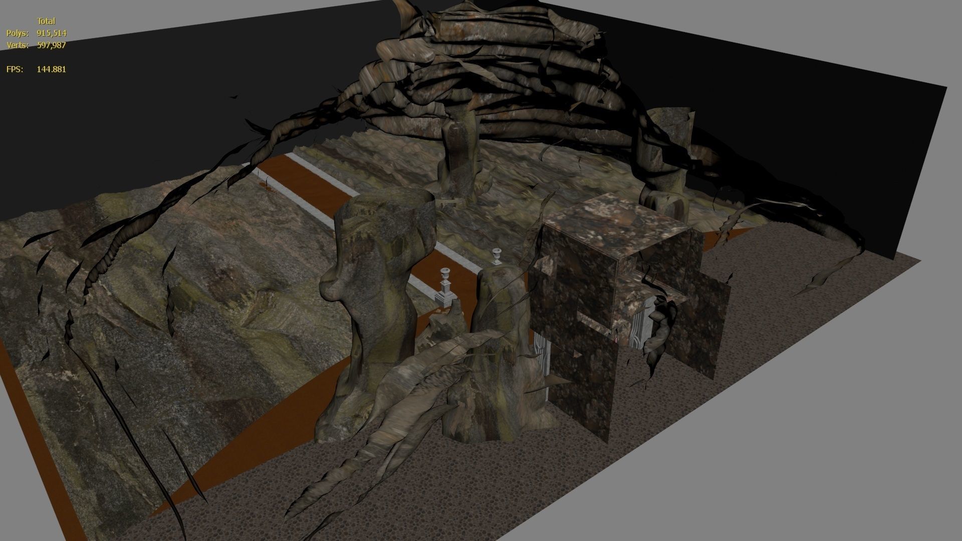 Ancient gates 3D model | CGTrader