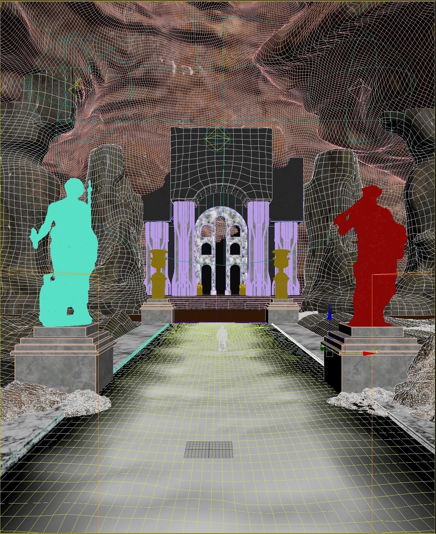 Ancient gates 3D model | CGTrader