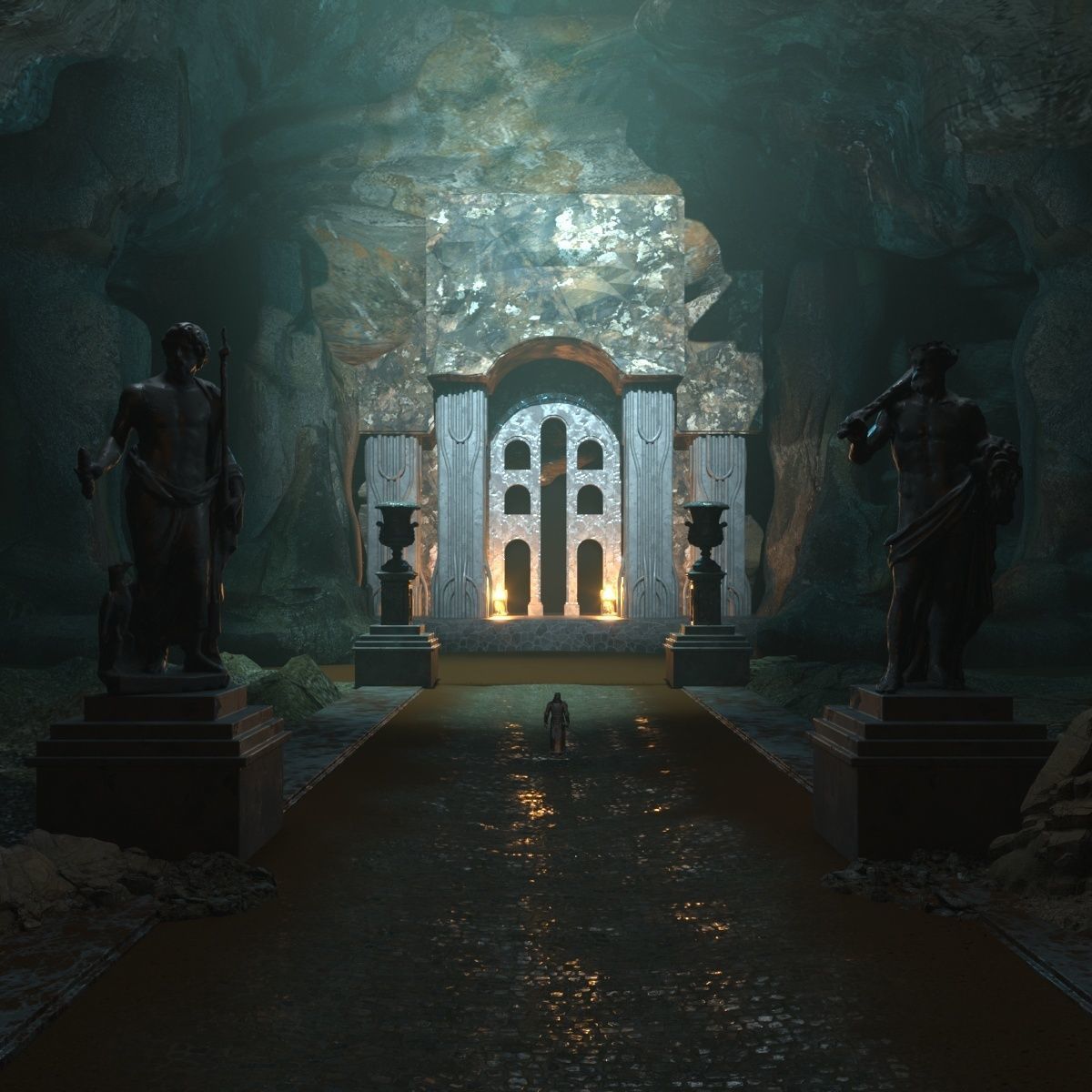 Ancient gates 3D model | CGTrader