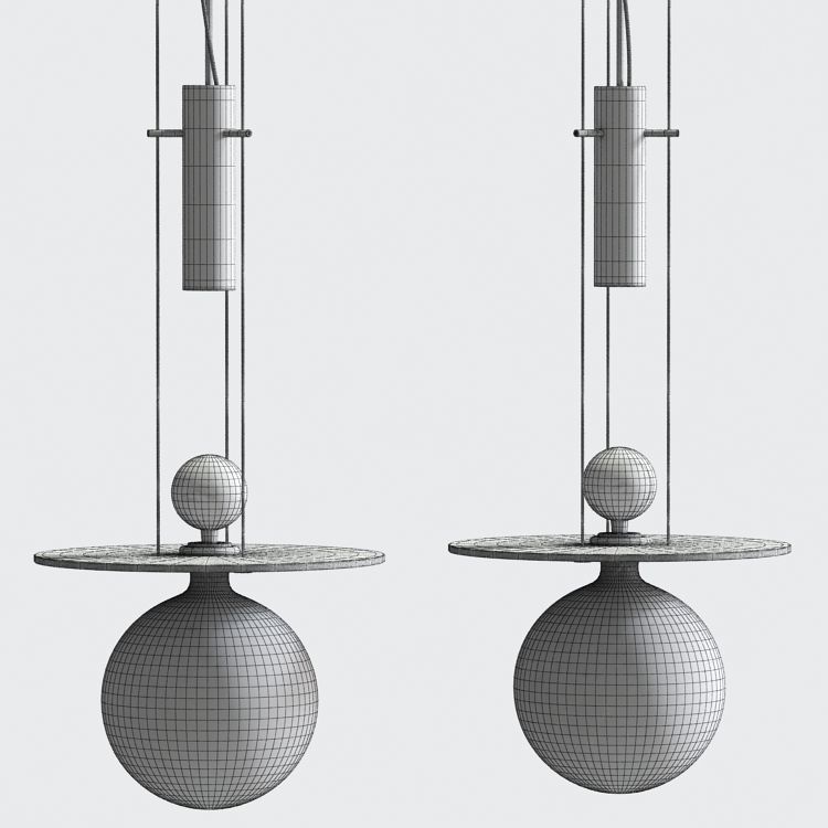 Perfume Sphere Ceiling Light 3D model | CGTrader