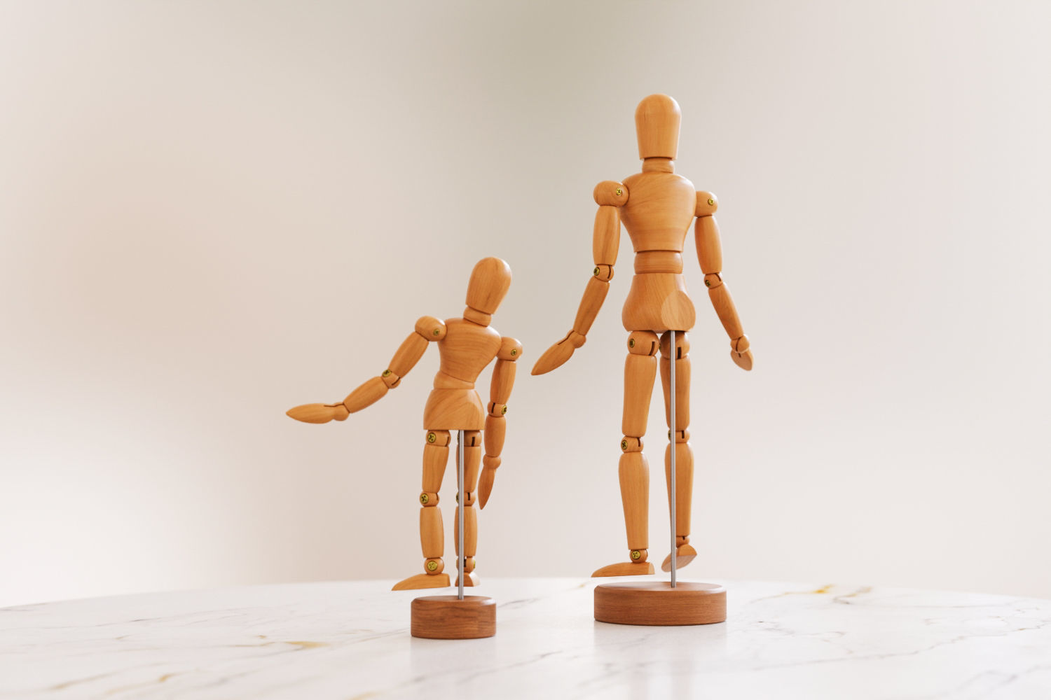 Wooden pose figures 3D model | CGTrader