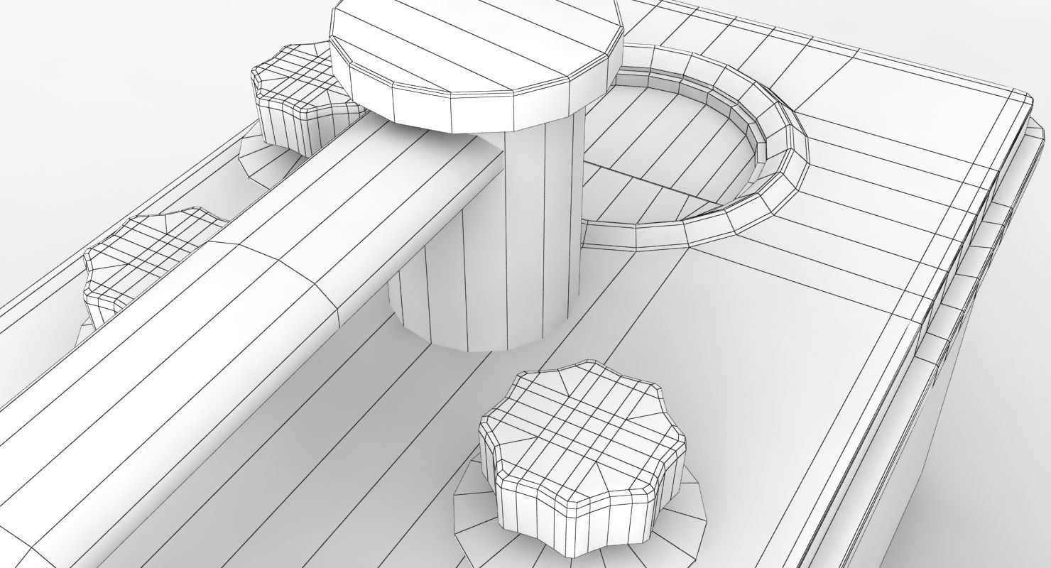 3D model Radiac Set Low Poly VR / AR / low-poly | CGTrader