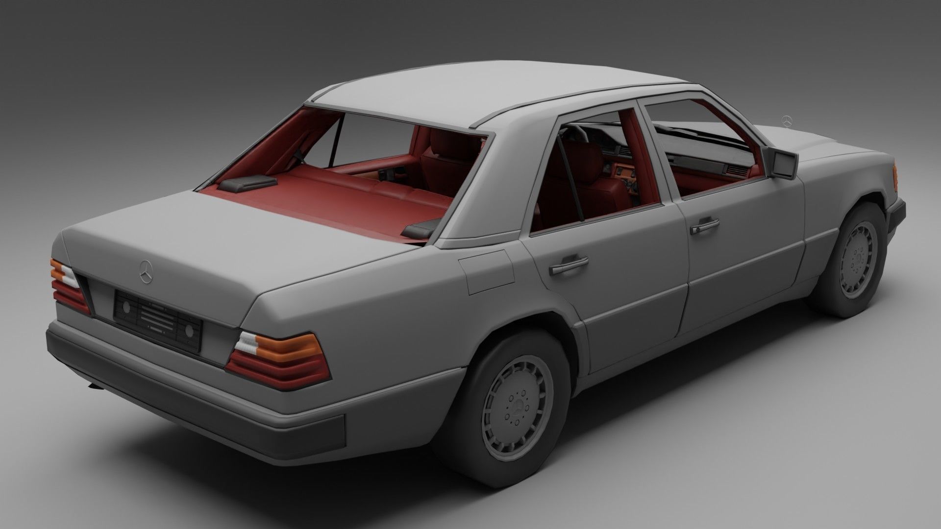 3D model Mercedes benz w124 VR / AR / low-poly | CGTrader