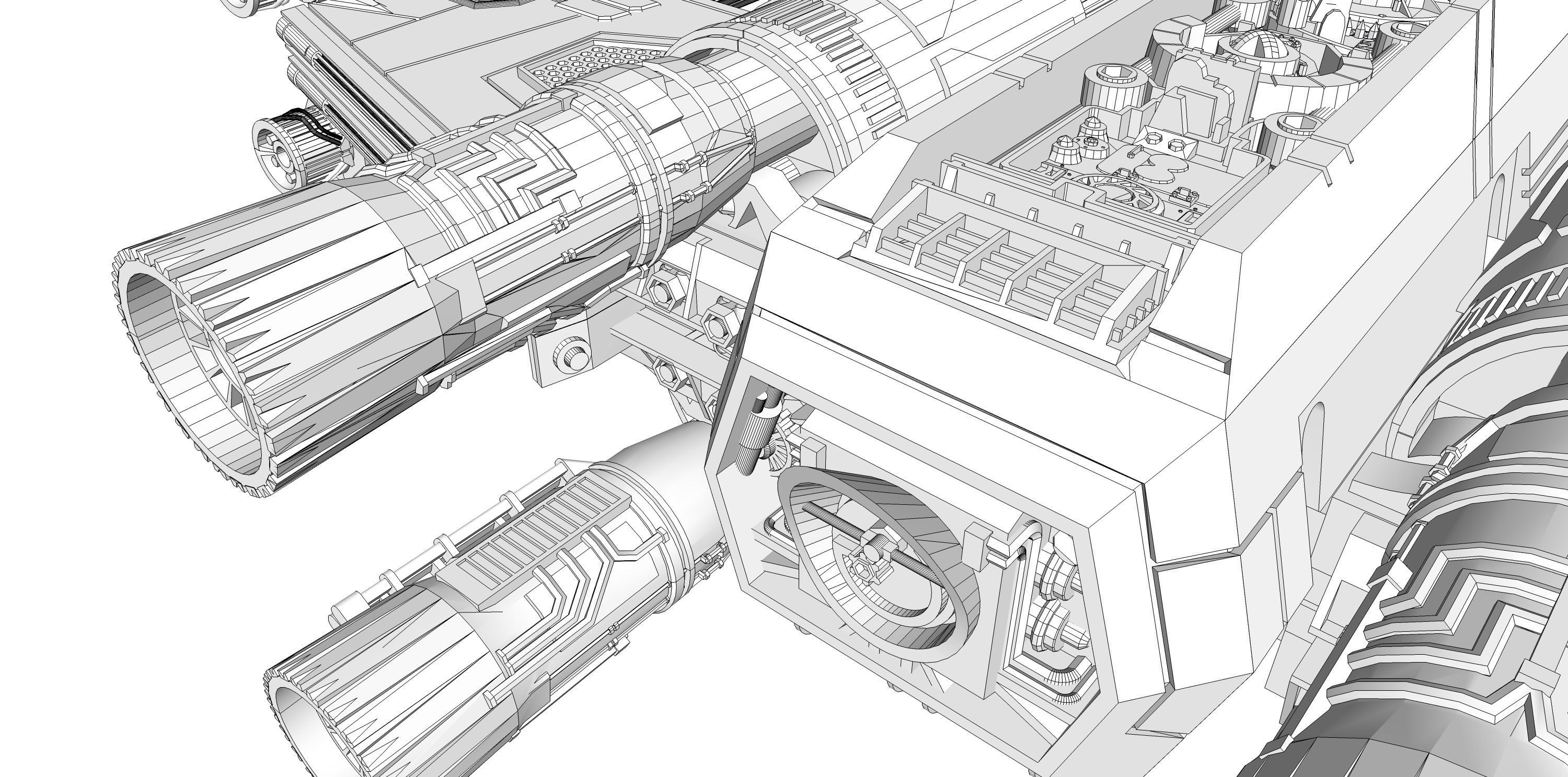 X-WING Model Kit STL files 3D model 3D printable | CGTrader
