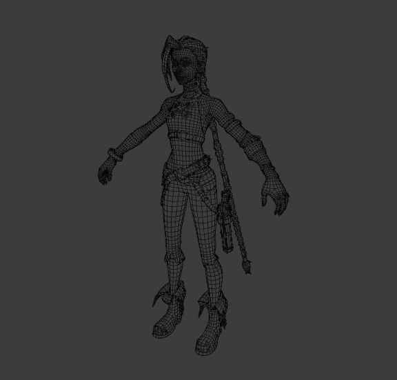 Jinx Character Rig Blender Updated Free 3d Model Animated Rigged Cgtrader 