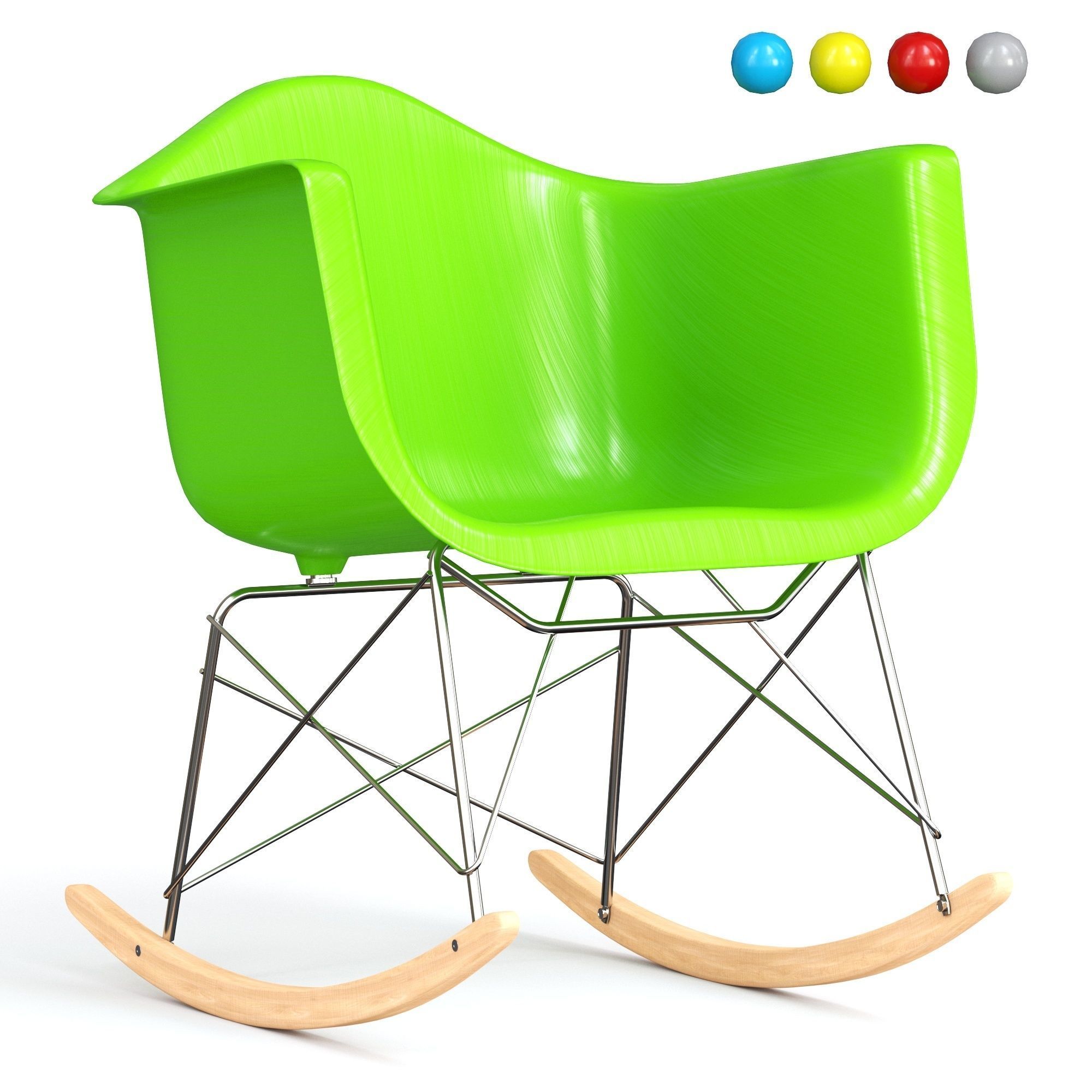 Eames Rocker Chair 3D model | CGTrader