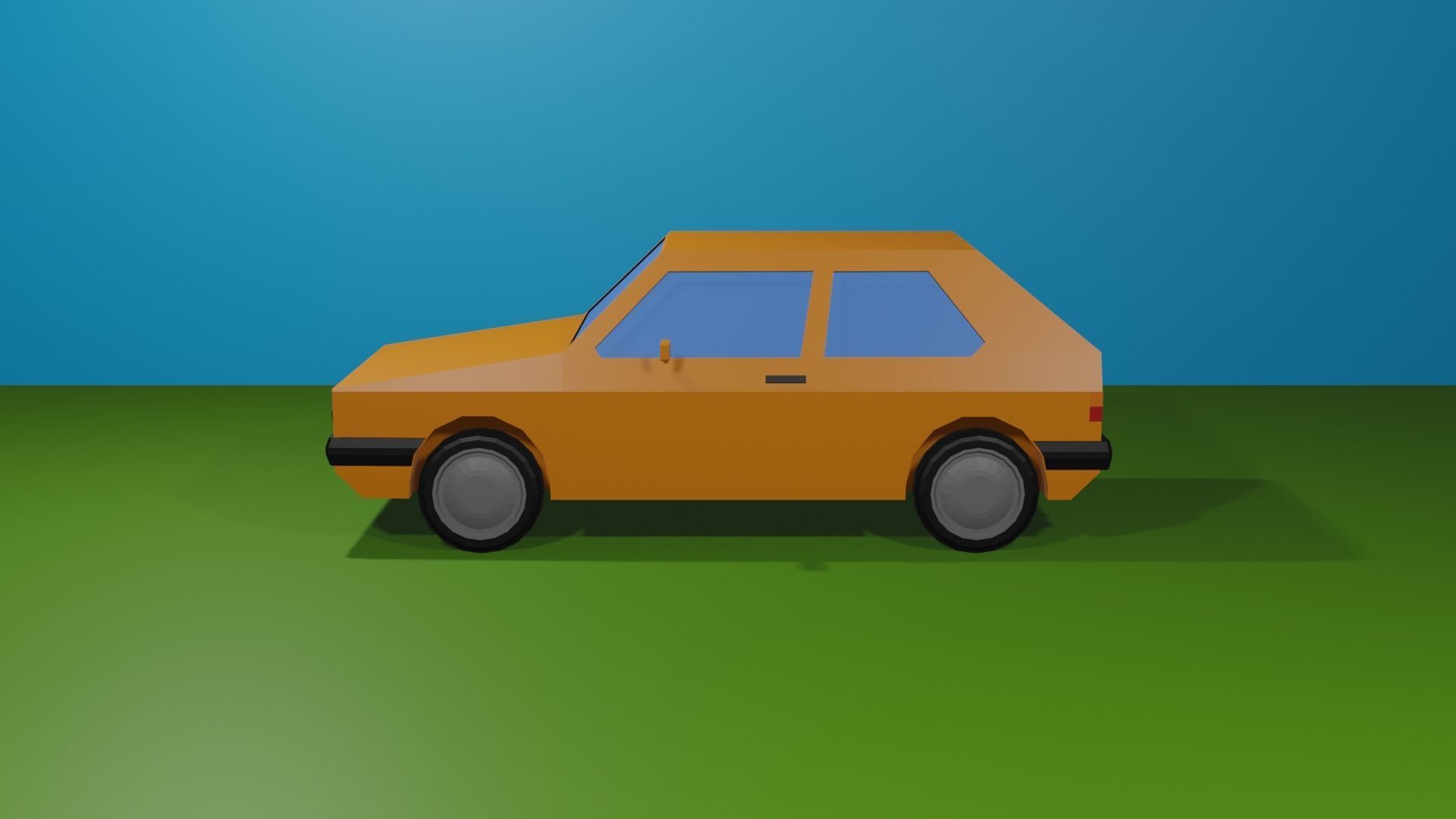 3D model VW Golf I Low Poly VR / AR / low-poly | CGTrader