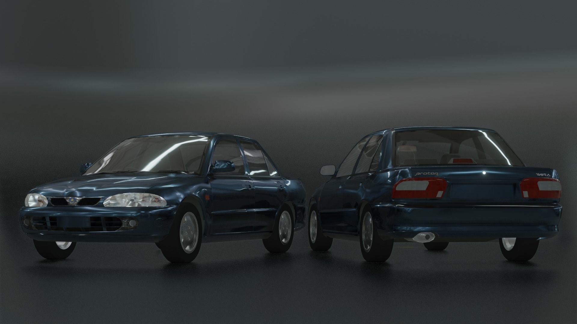 1998 Proton Wira 3D model | CGTrader