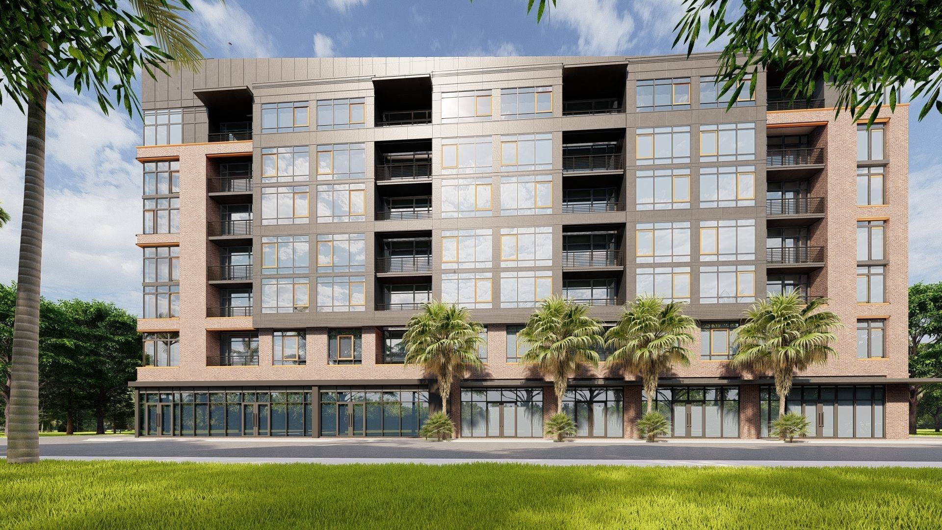 3D model Multifamily building VR / AR / low-poly | CGTrader