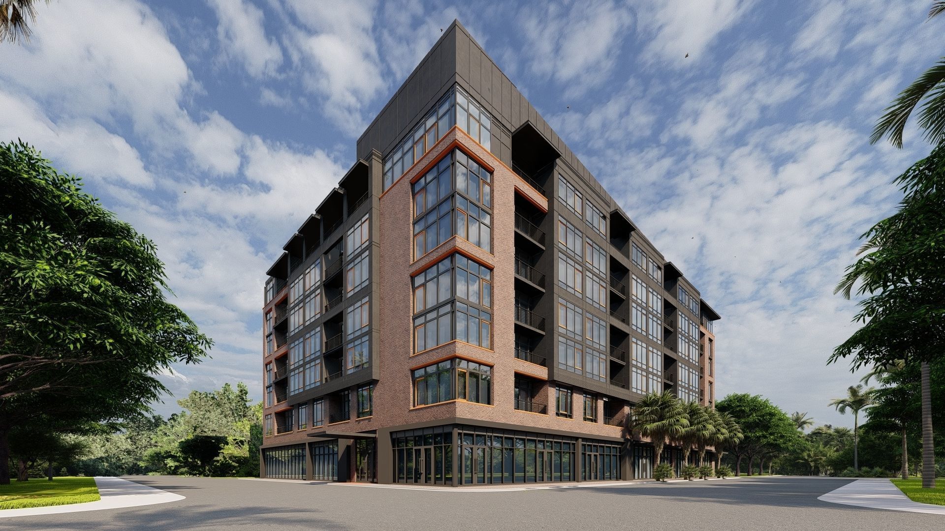 3D model Multifamily building VR / AR / low-poly | CGTrader