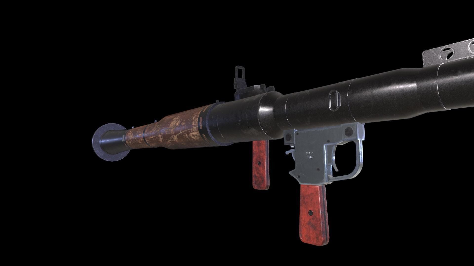 RPG-7 Set machine gun free VR / AR / low-poly 3D model | CGTrader