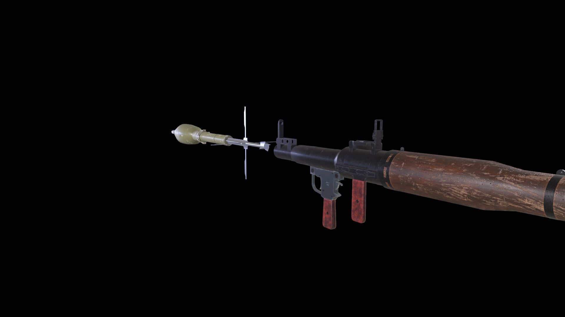 RPG-7 Set machine gun free VR / AR / low-poly 3D model | CGTrader