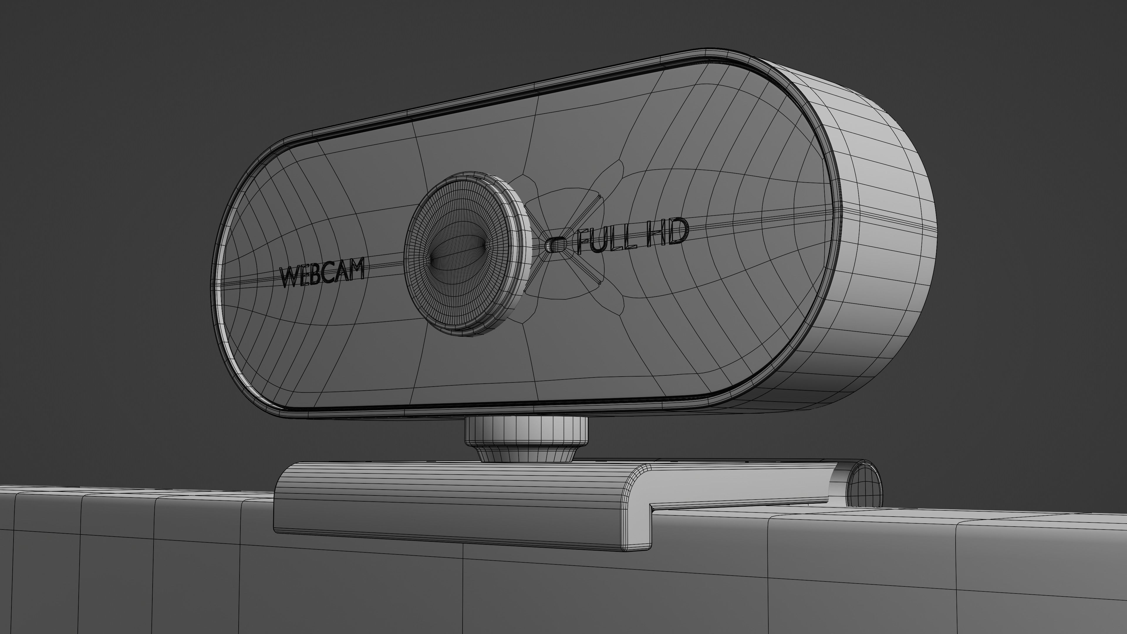 Gamer monitor with webcam free 3D model | CGTrader