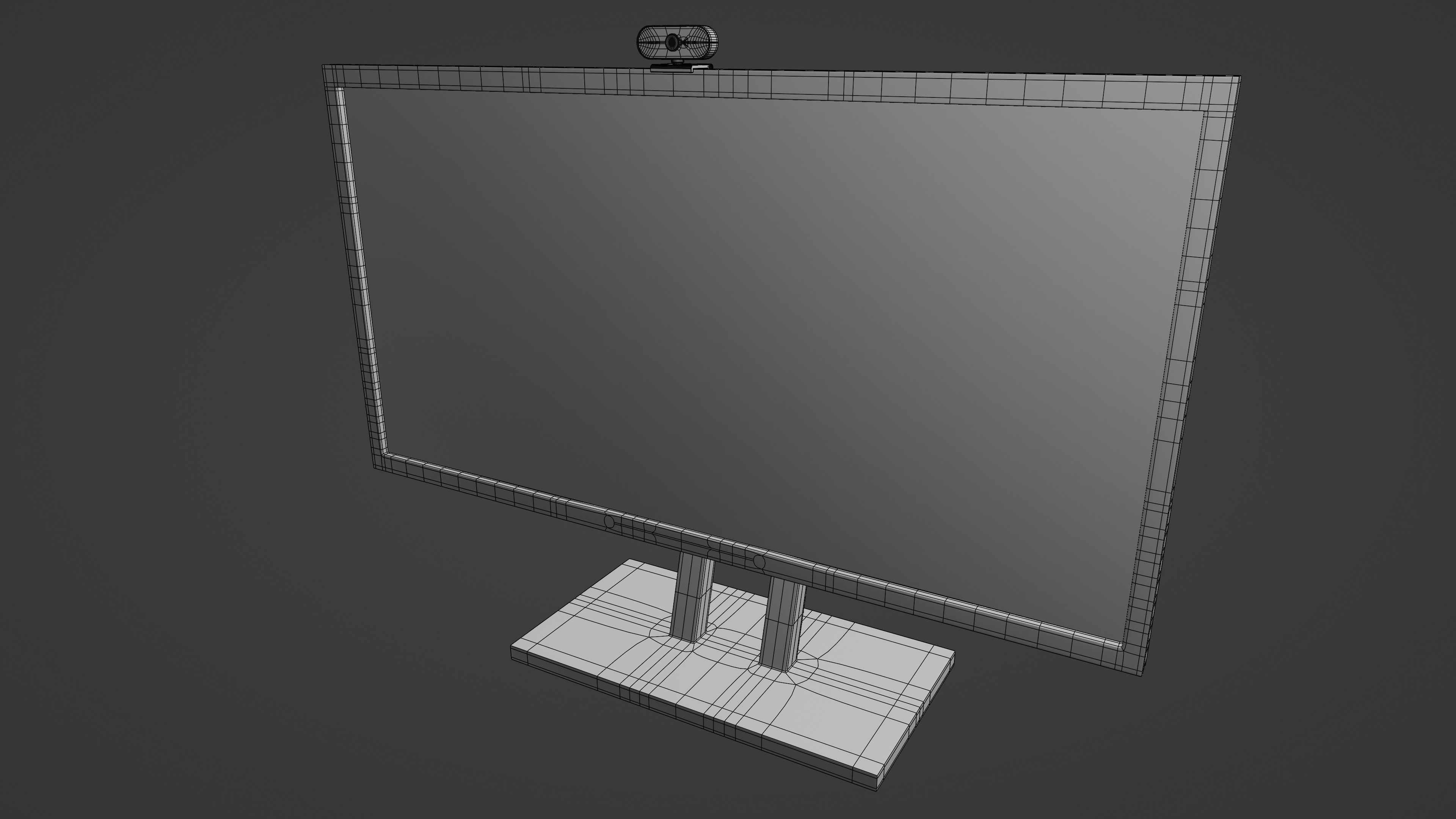 Gamer monitor with webcam free 3D model | CGTrader