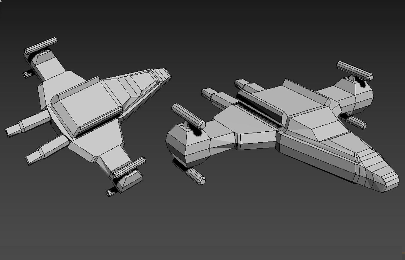 3D model Spaceship Jet - Game Ready VR / AR / low-poly | CGTrader