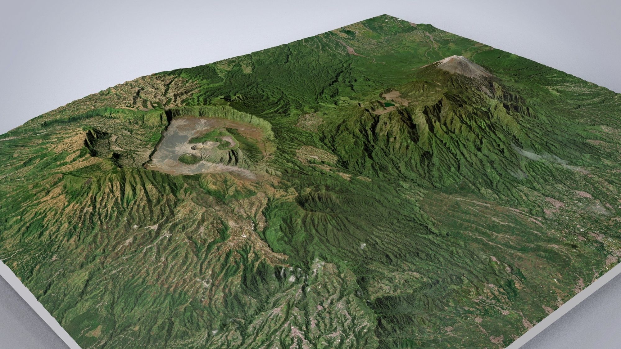 Mountain landscape Volcano Merapi in Indonesia 3D model | CGTrader